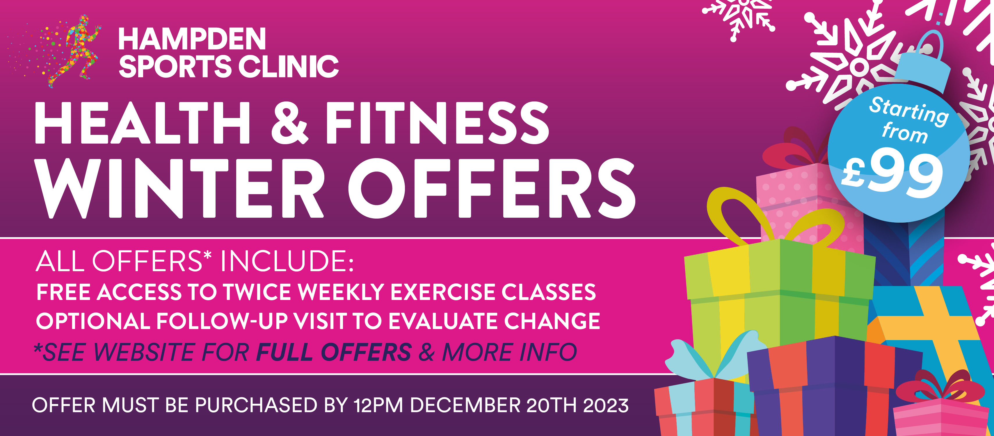 Blog Health And Fitness Winter Offers 2023 Hampden Sports Clinic